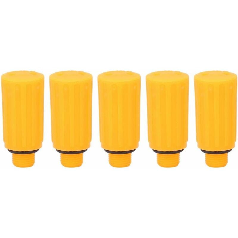 Air Compressor Breather, 5pcs 9mm Yellow Breathing Rod Vent Cap Air ...