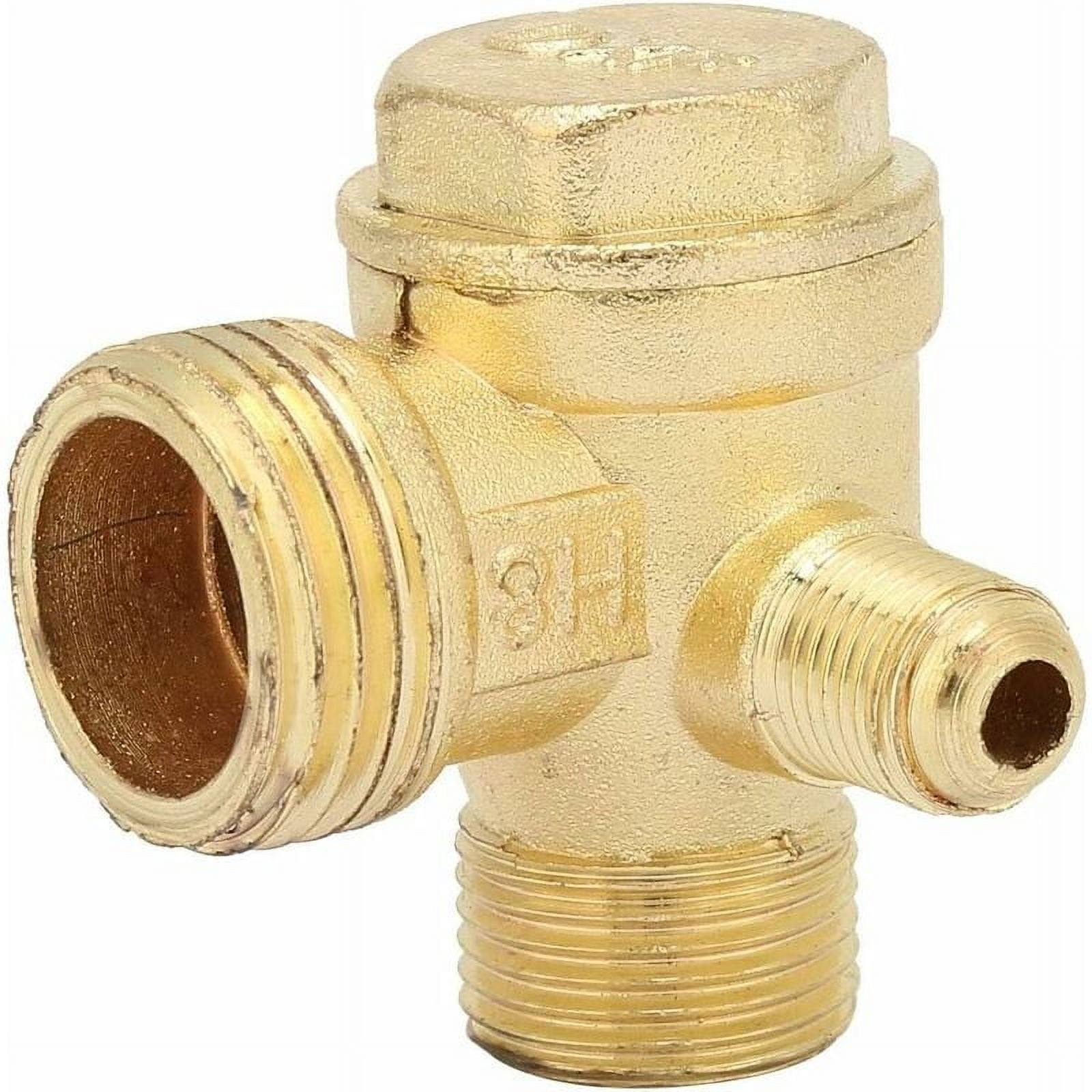 Air Compressor Check Valve, Male Thread Connector, Three Way Pneumatic ...