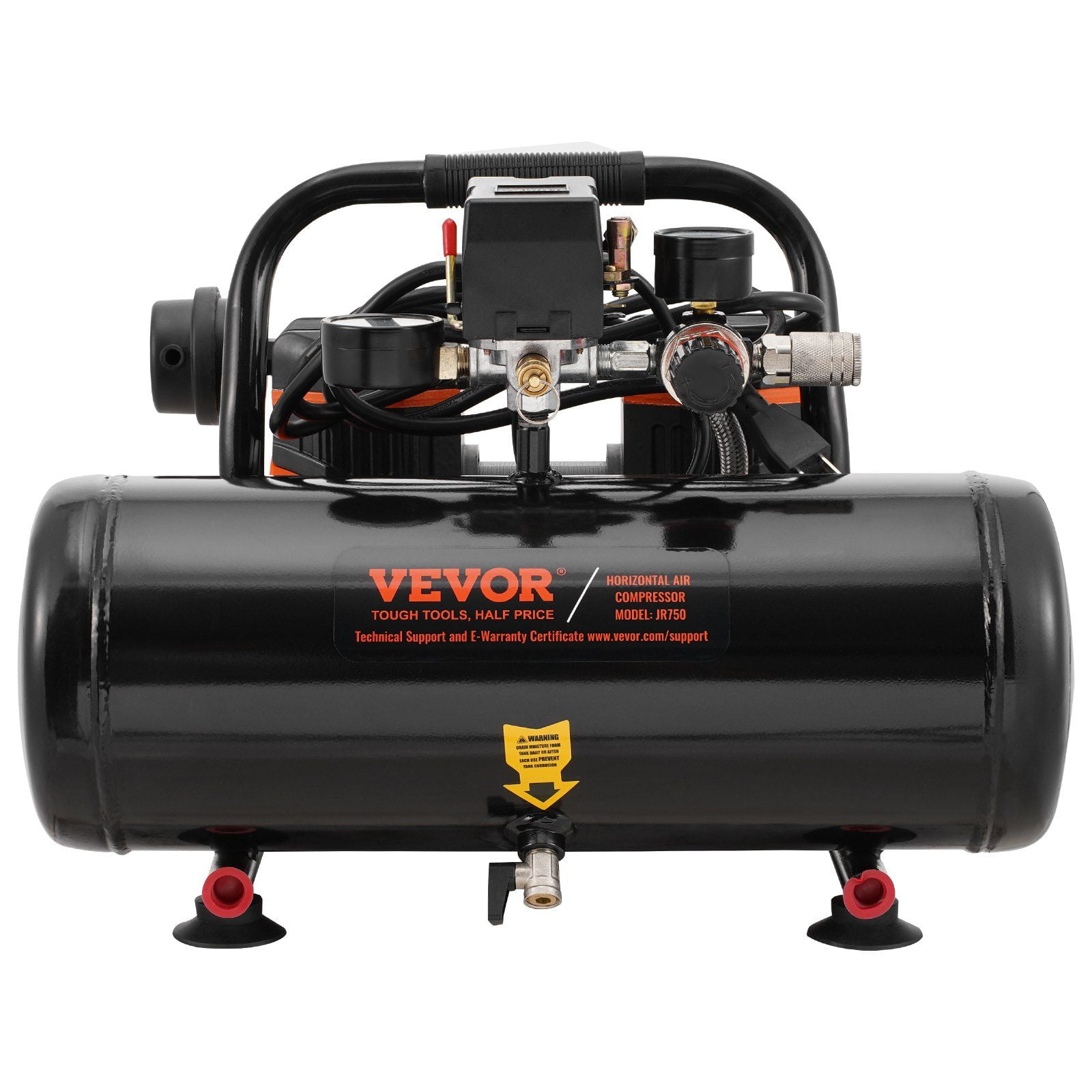 Air Compressor Compact Portable Oil Free Compressor 2 Gallon 8bar ...