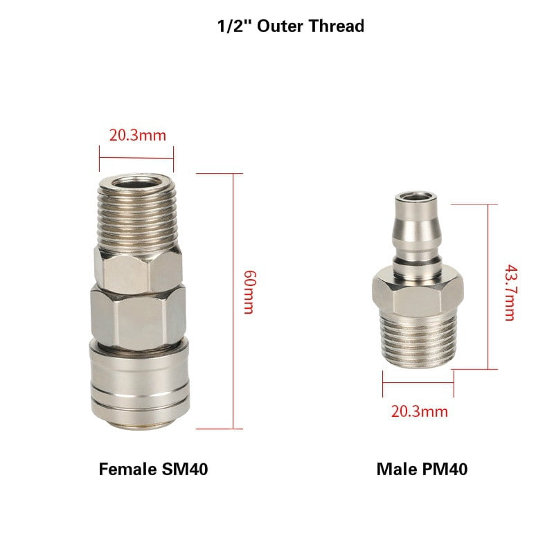 Air Compressor Connectors High Pressure Coupling C type Pneumatic ...