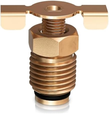 Air Compressor Drain Valve - Male NPT Brass 1/4 Air Valve, Rust ...