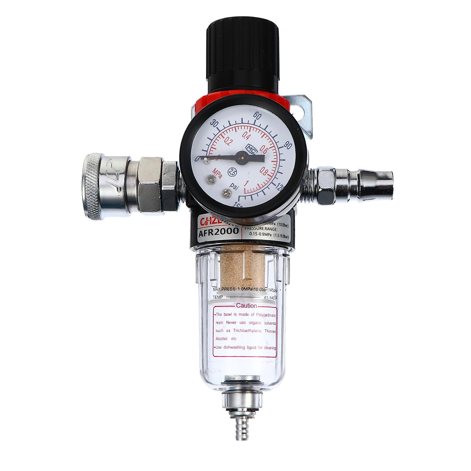 Air Compressor Filter with Pressure Gauge Pneumatic Filter Regulator ...