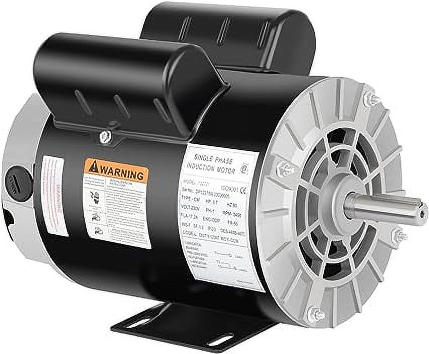 Air Compressor Motor 3.7 HP Electric Motor, 3450 RPM, 230V Single Phase - Walmart.com
