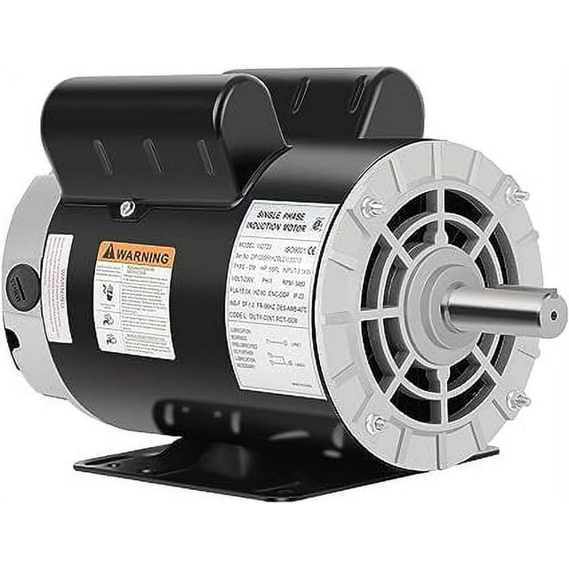 Air Compressor Motor 5HP SPL Electric Motor, 3450 RPM, 230V Single ...