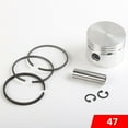 Air Compressor Piston+Piston Rings Parts Air Pump Accessories 42/47/48 ...