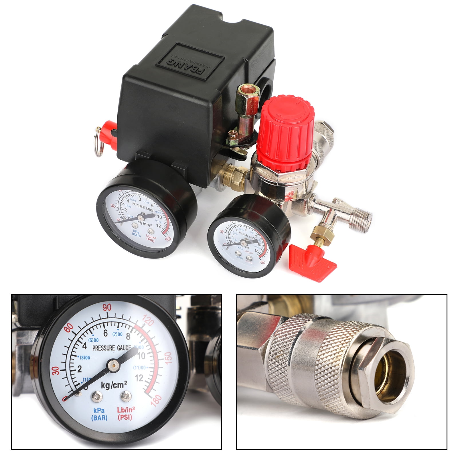 Air Compressor Pressure Control Switch Manifold Regulator Fitting ...
