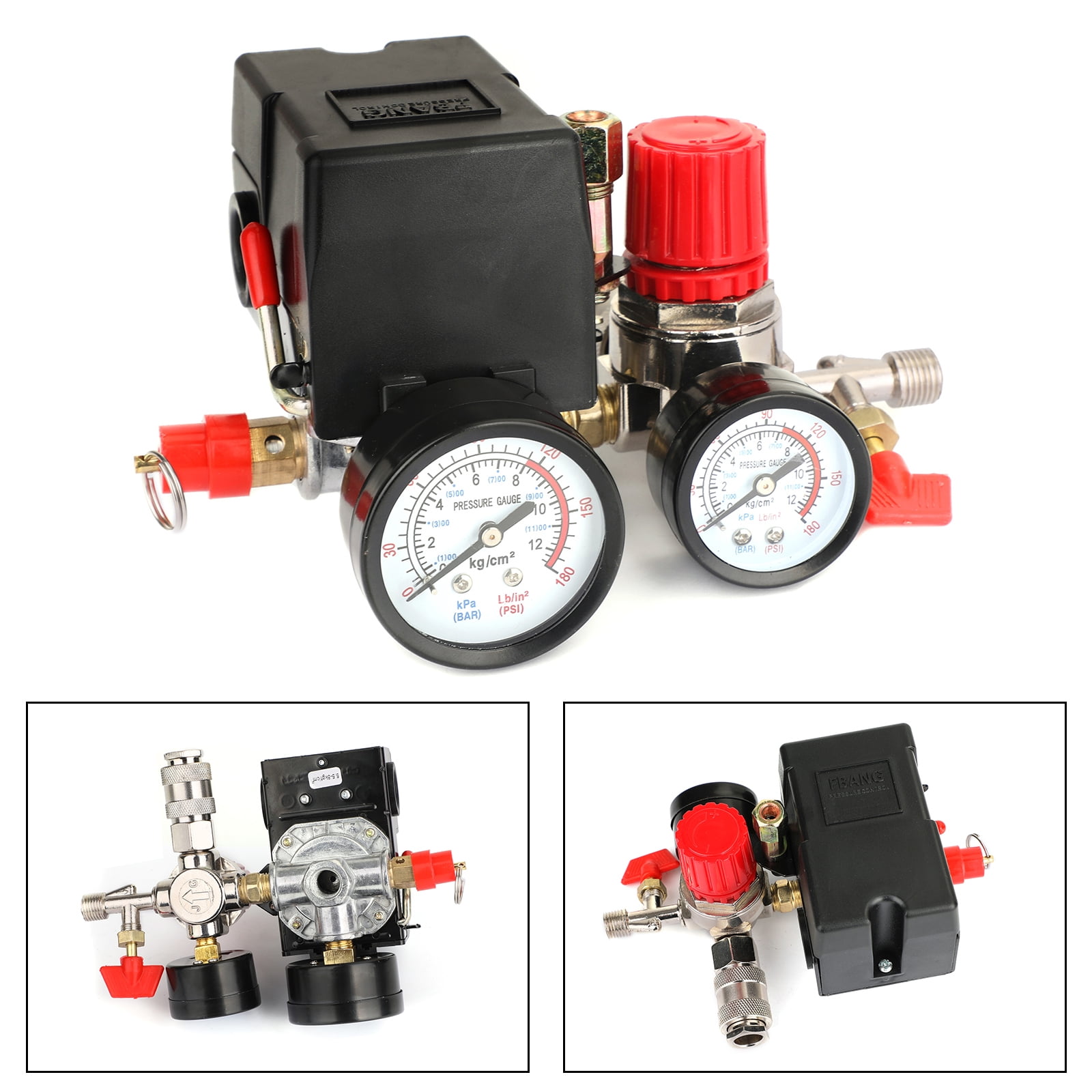 Air Compressor Pressure Control Switch Manifold Regulator Fitting ...