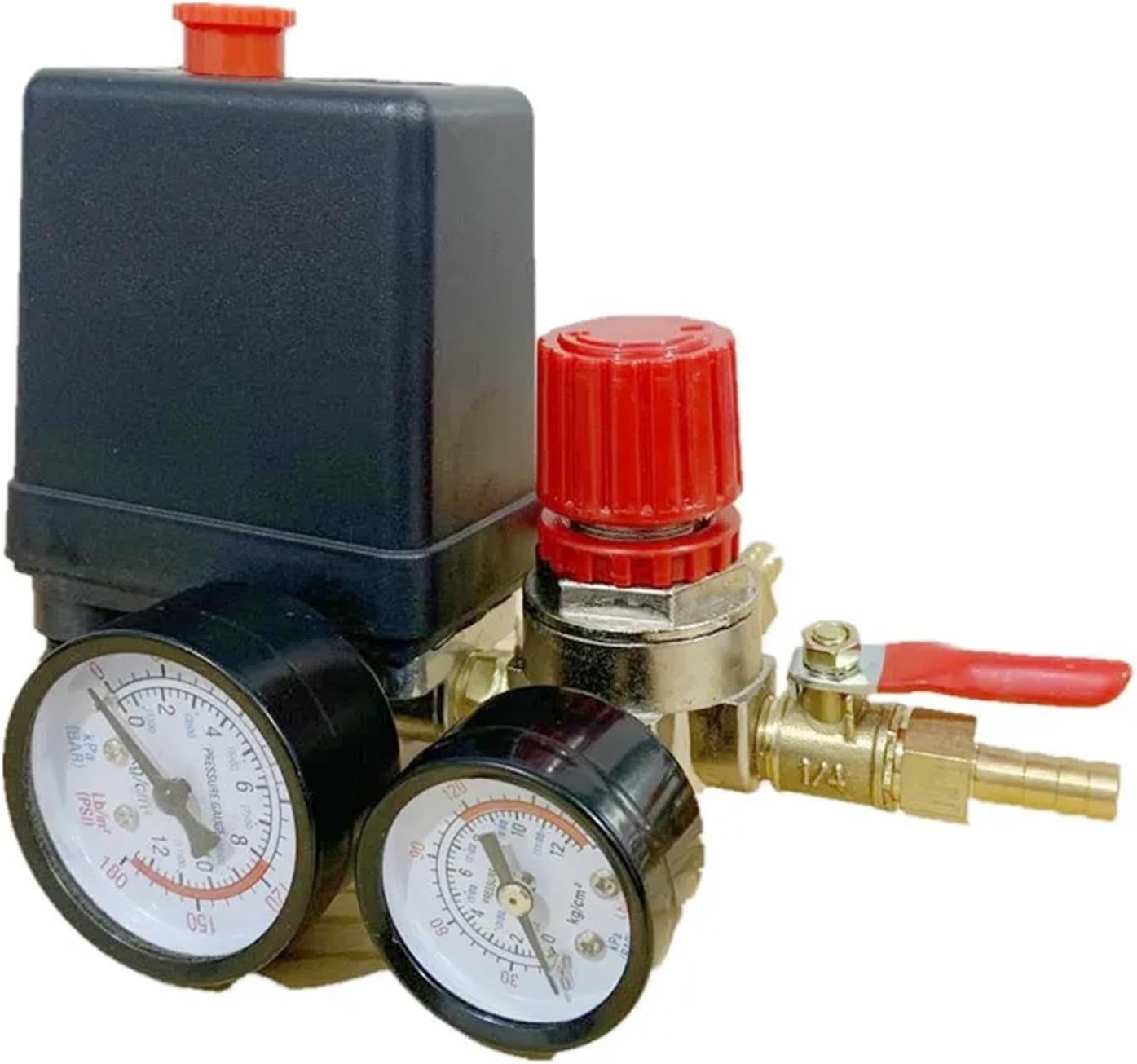 Air Compressor Pressure Switch Bracket Assebmly with Ball Valve ...