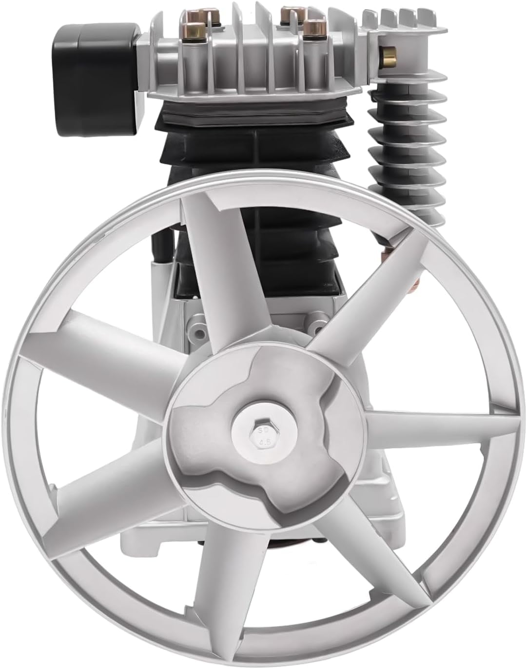 Air Compressor Pump Head,3 HP Air Compressor Head with 2 Cylinders Oil ...