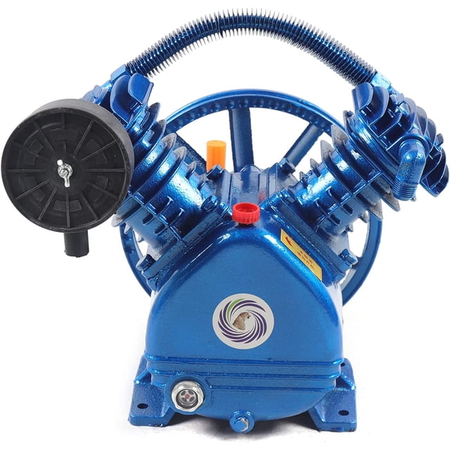 Air Compressor Pump Head 3HP 175PSI Twin Cylinder V Style Piston Air ...