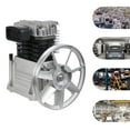Air Compressor Pump Head, Single Stage Twin Cylinder Air Compressor Pump Head, Aluminum and Iron ...