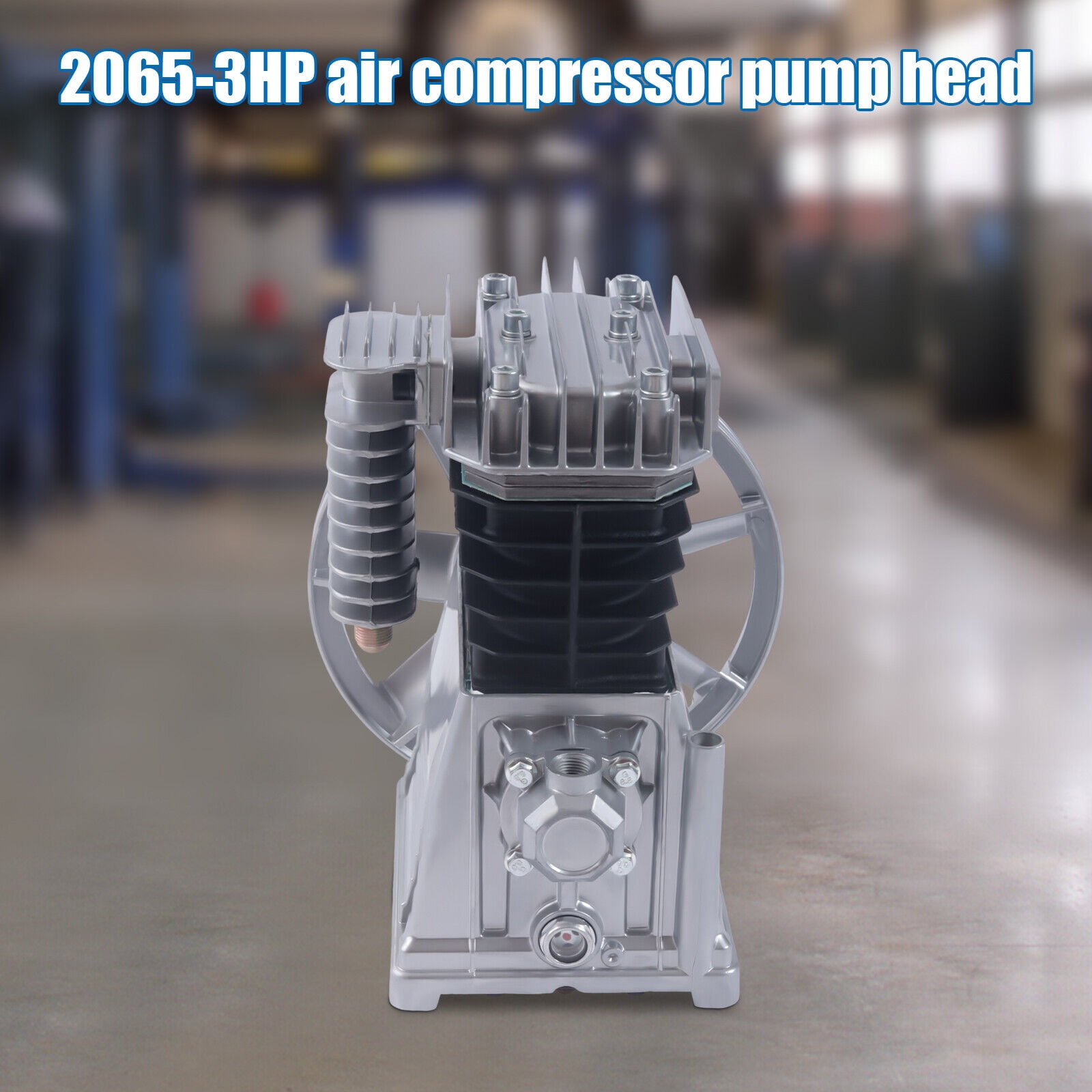 Air Compressor Pump Motor Head Oil Lubricated Cast Iron 3HP 2.2KW 250L ...