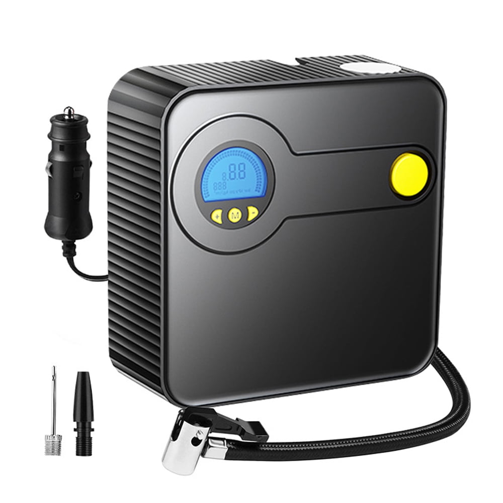 Air Compressor Small Portable Tire Inflator with Pressure Gauge Car ...