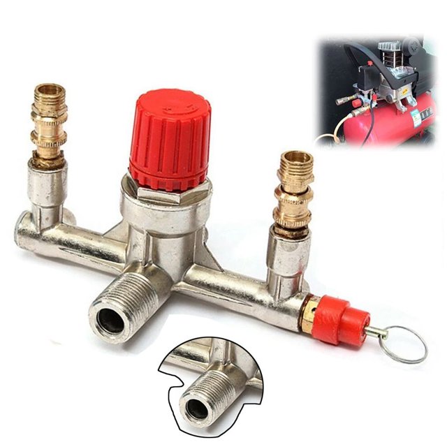Air Compressor Valve Pump Parts Kit - Pressure Release Valve & Switch ...