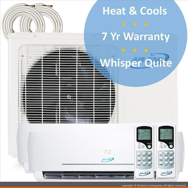 Air Con Mini Split AC Heat Pump Multi Dual 2 Zone 9000 24000 BTU 21 ...