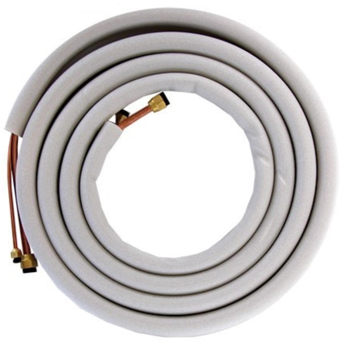 Air-Con Mini Split Line Set 25 foot fitting 24/30/36000 BTU 3/8" x 5/8 ...