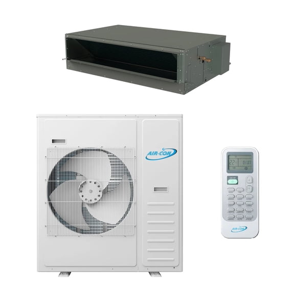 Air-Con Sky Pro Series 36,000 BTU 18 SEER Single Zone Concealed Duct ...