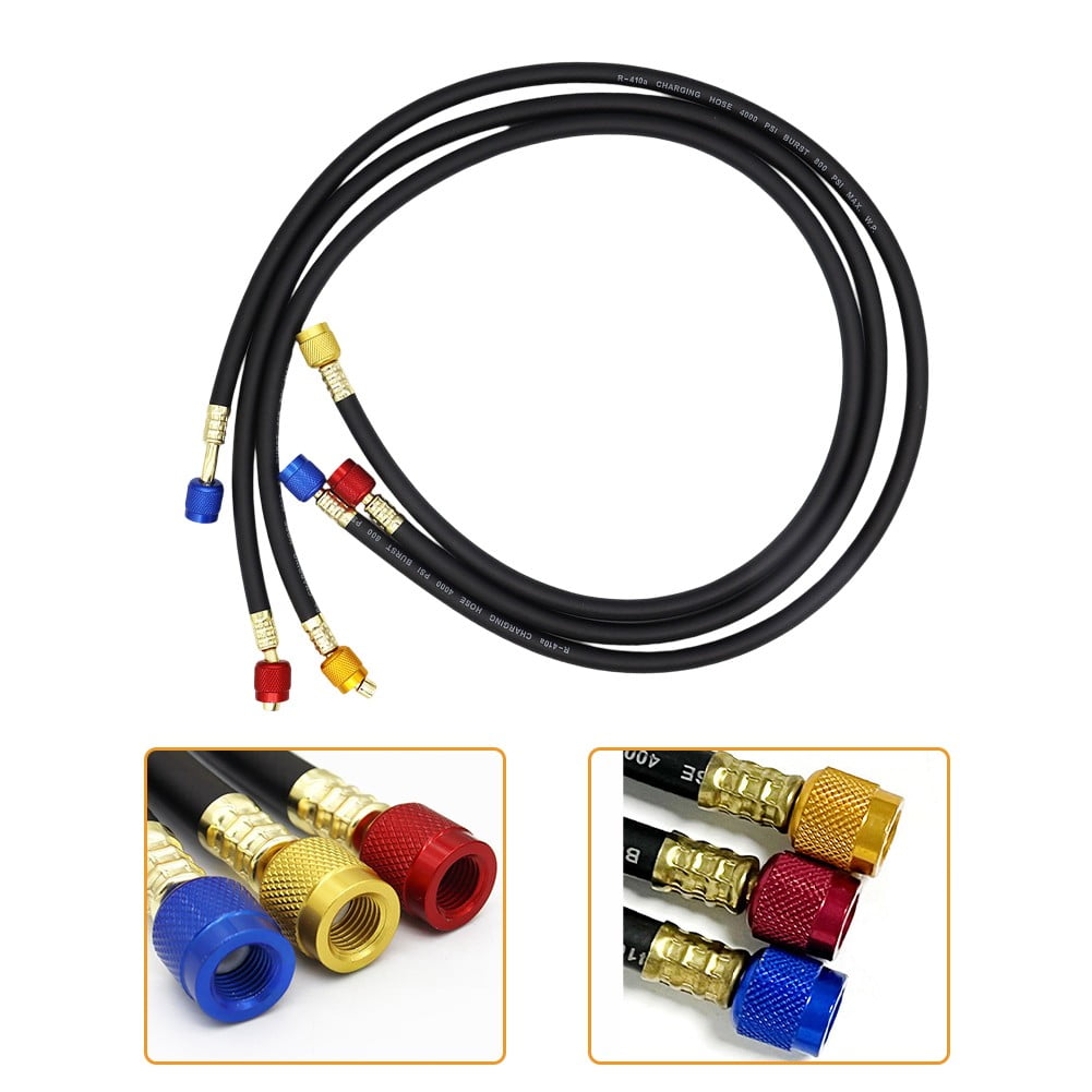 Air Condition Charging Hoses Set Max 4000Psi Burst 800Psi Max For R410A ...