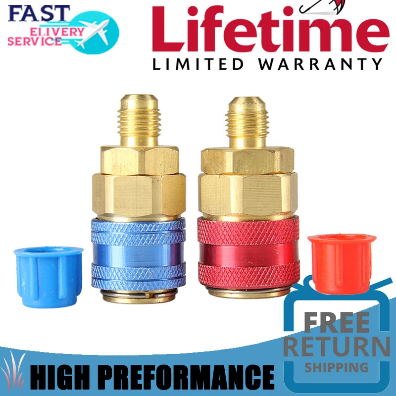 Air Condition Quick Connector Coupler Auto A/C Manifold High Low ...