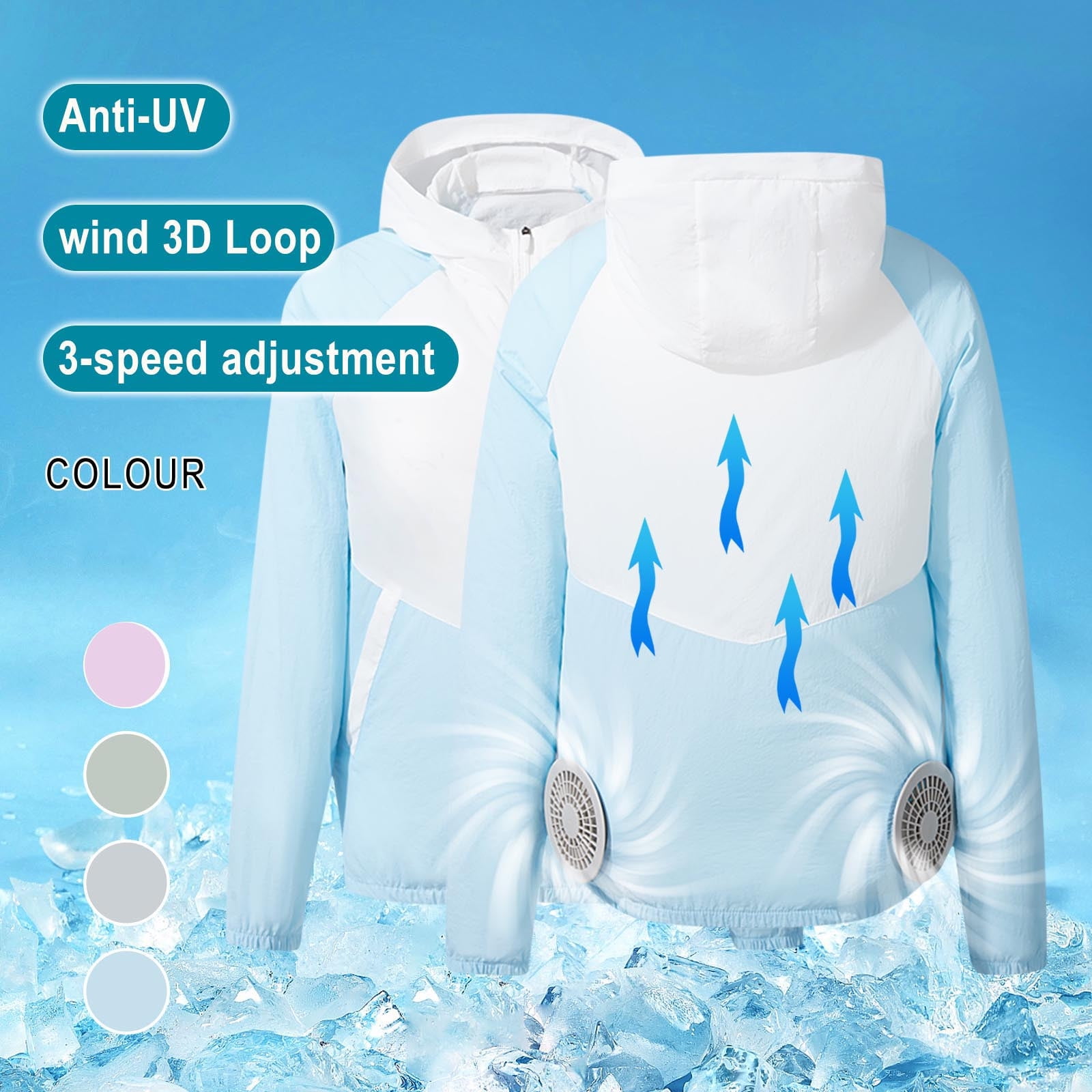 Air Conditioned Jacket Air Conditioned Jacket for Men Fan Jacket ...