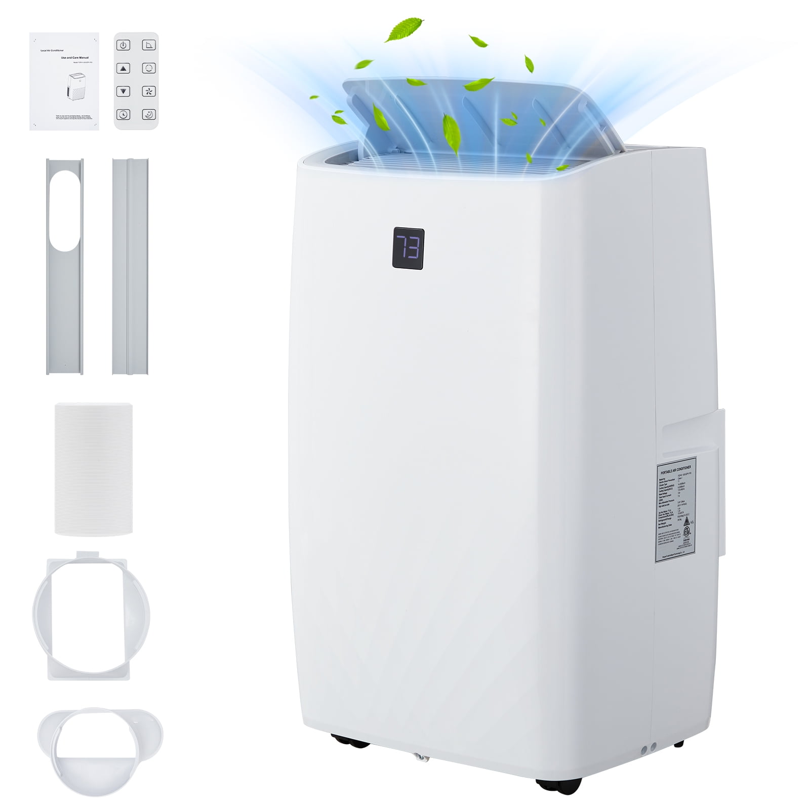 Air Conditioner 12000 BTU Portable Air Conditioner with 24h Timer ...