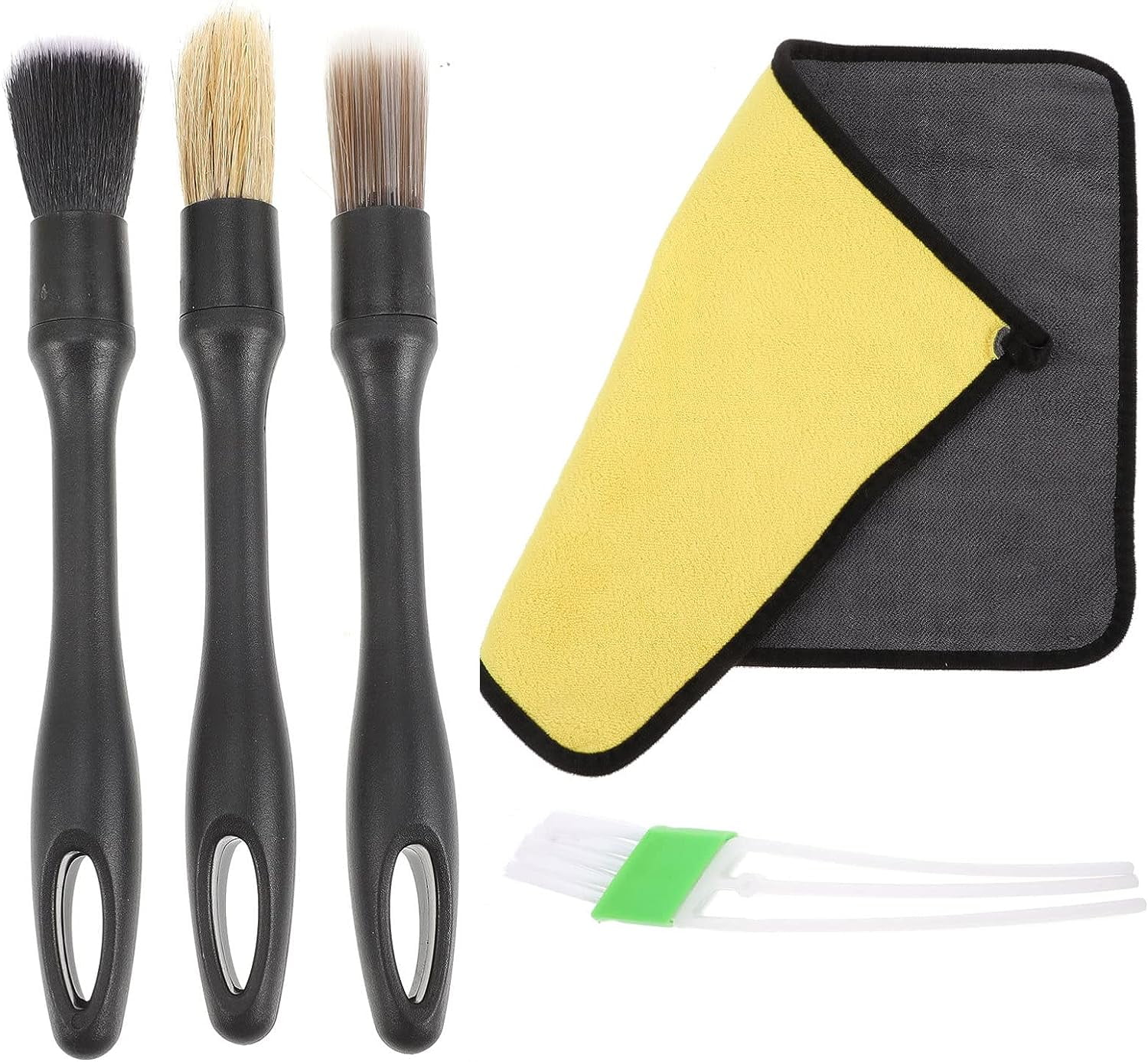 Air Conditioner Cleaner 1 Set Auto Interior Dust Brush Car Cleaning Brushes Duster Car Air Vent ...