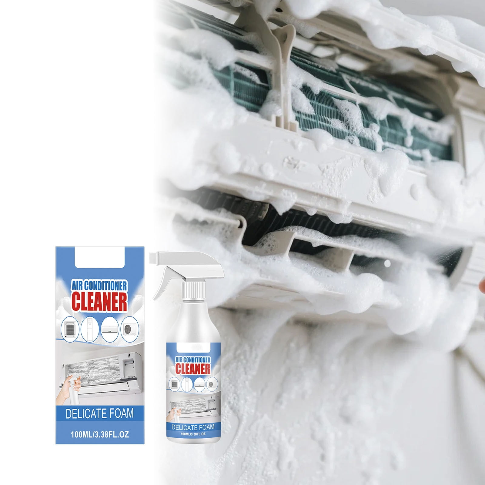 Air Conditioner Cleaner Foam for Home AC Units, Deep Cleaning Spray for ...