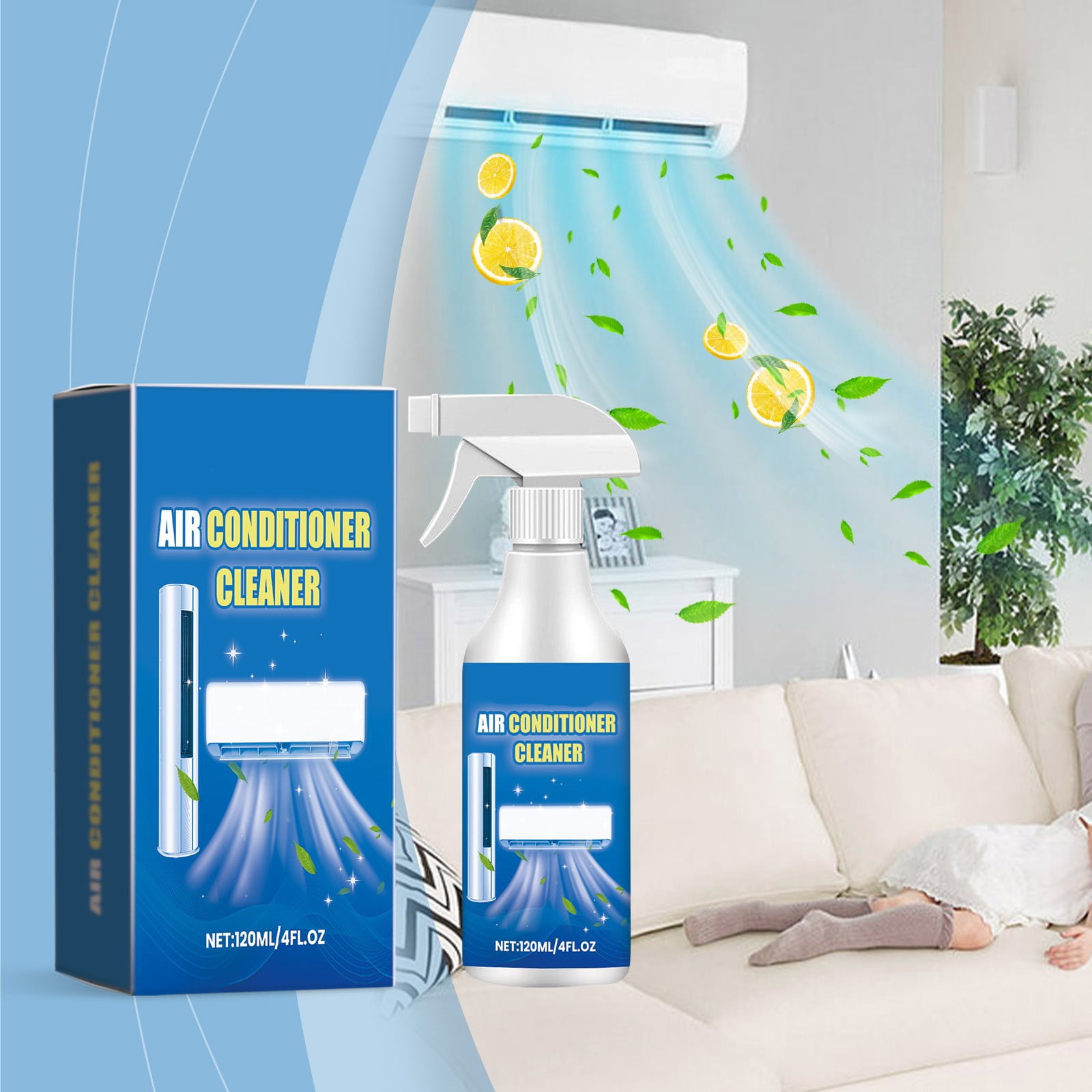 Air Conditioner Cleaning Spray, Foaming Formula for Removing Dust, Mold ...