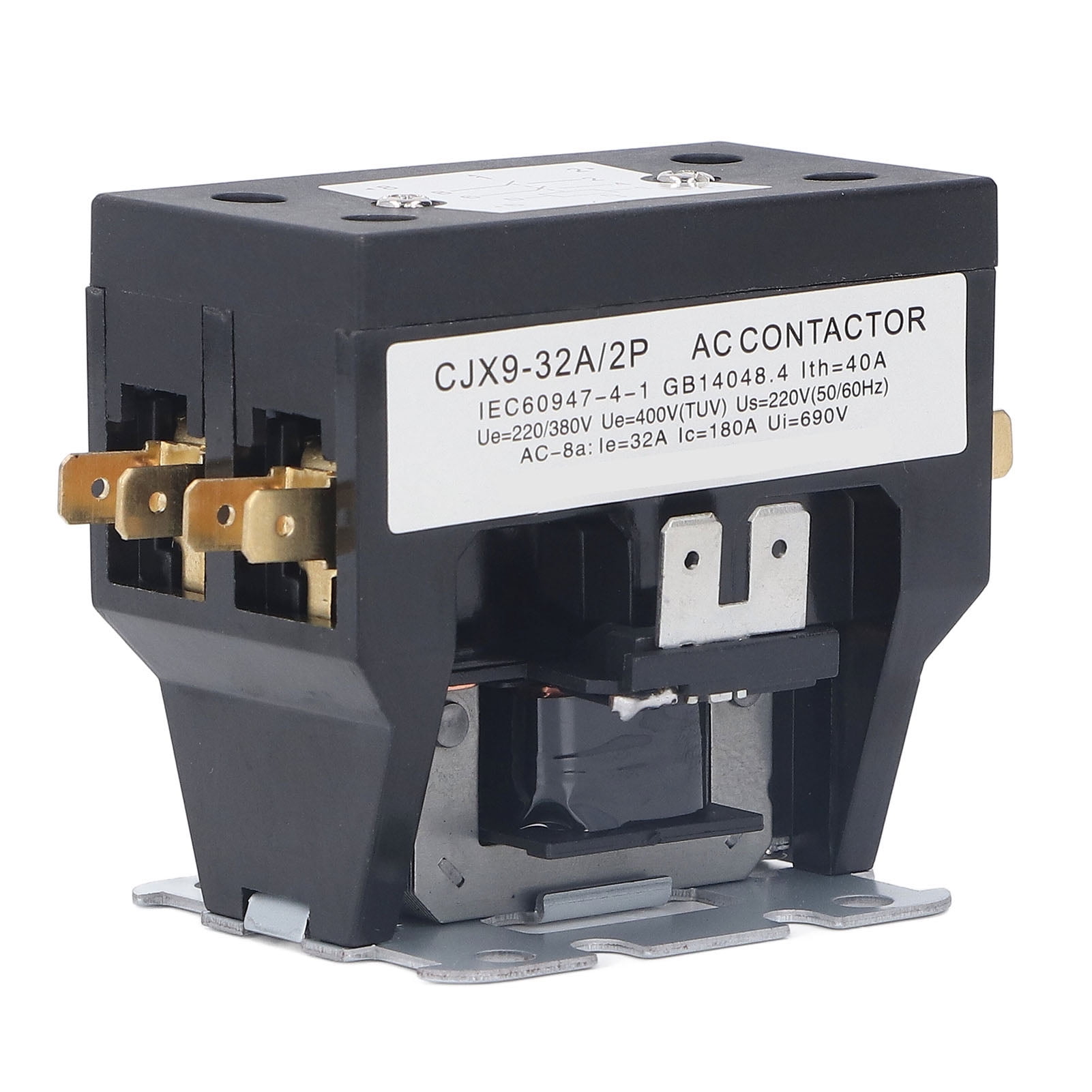 Air Conditioner Condenser Compressor Contactor, AC Contactor 2 Pole ...