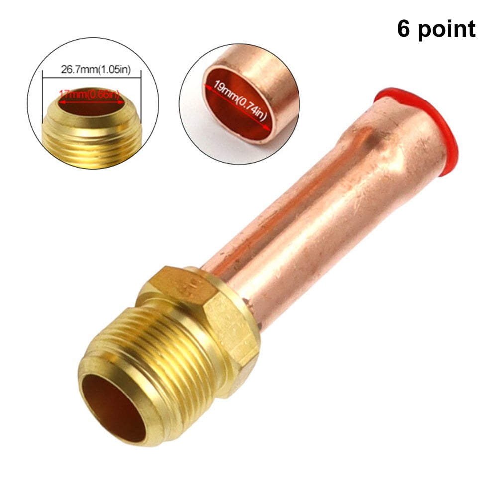 Air Conditioner Copper Tube With Brass Forged SAE 1/4 3/8 1/2 3/4 Fit ...