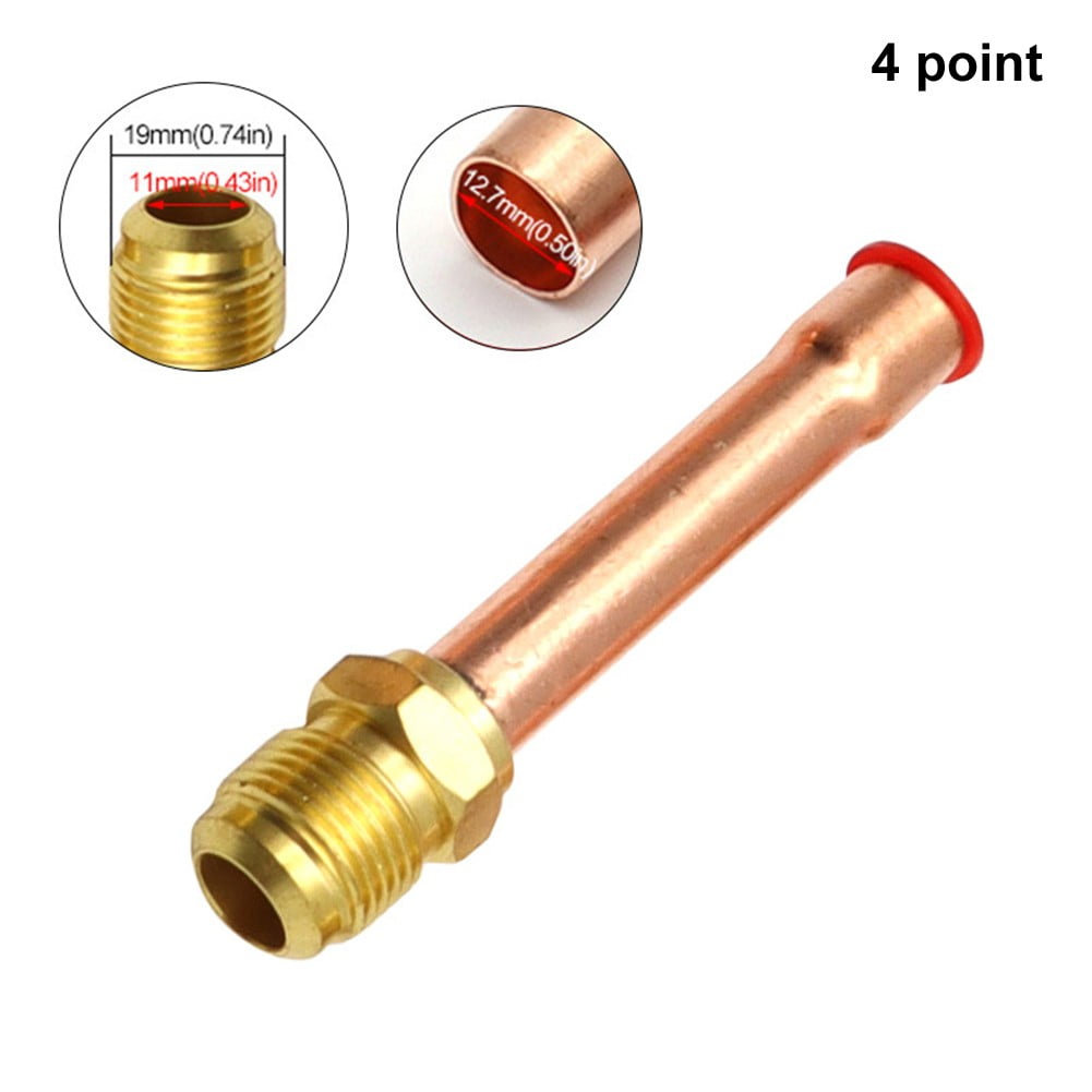 Air Conditioner Copper Tube With Brass Forged SAE 1/4 3/8 1/2 3/4 Fit ...