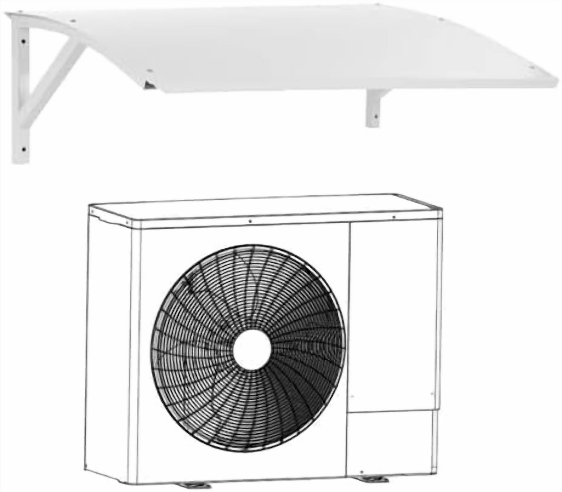 Air Conditioner Cover Outdoor AC Unit Covers, Patio Awning Canopy UV ...