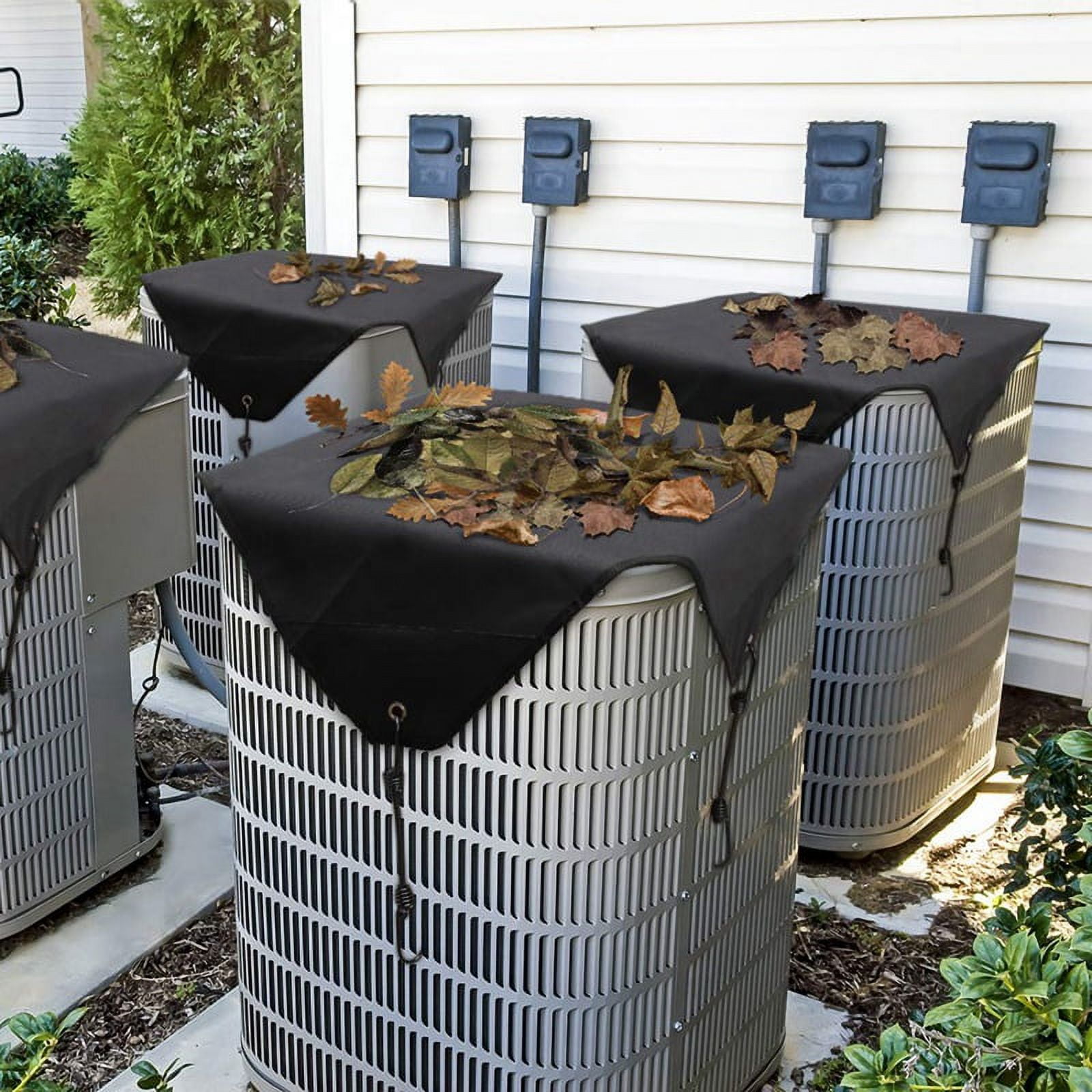 Air Conditioner Cover Outdoor Units Winter or Summer AC Defended Heavy ...