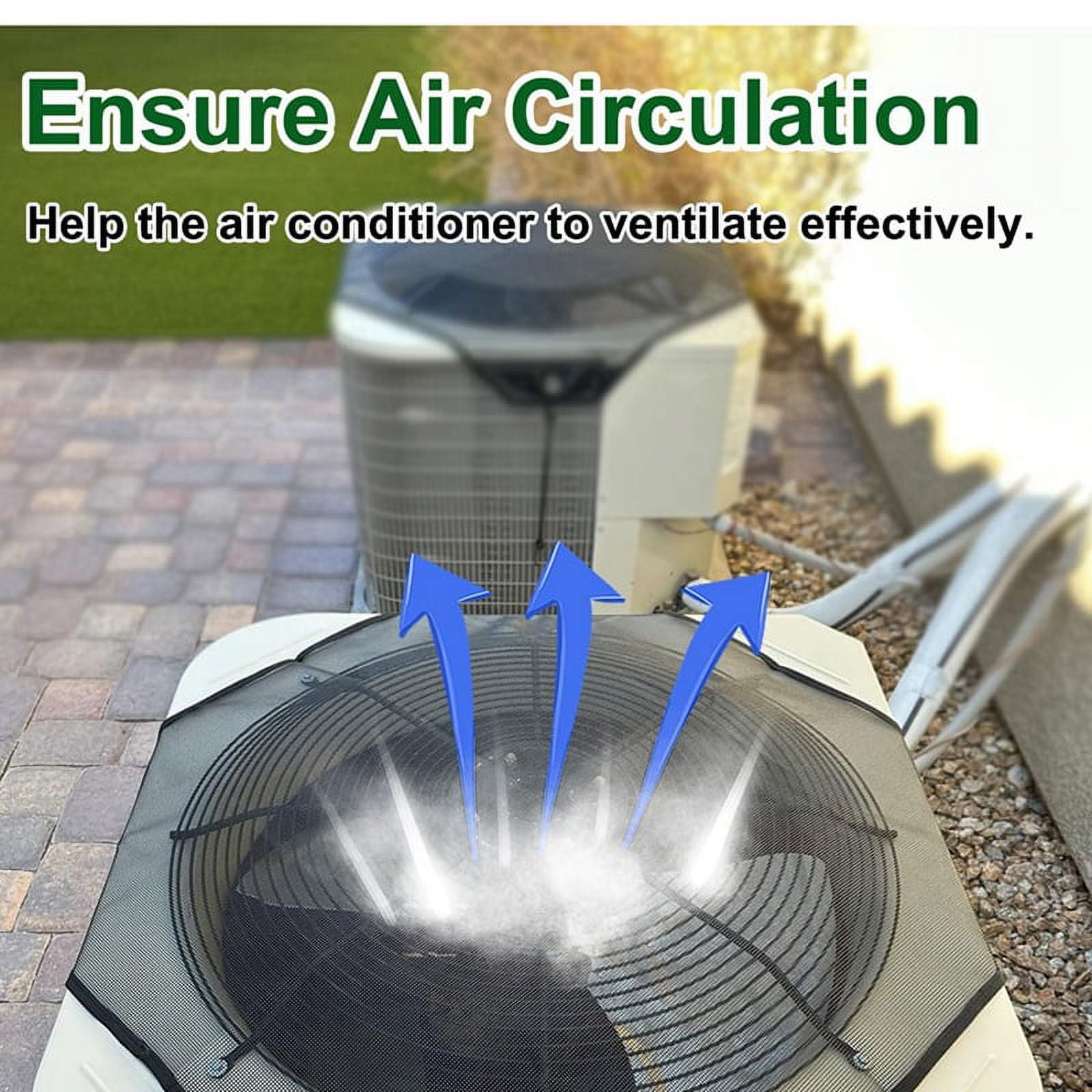 Air Conditioner Cover, Universal AC Cover for Outside Unit, Mesh Air ...