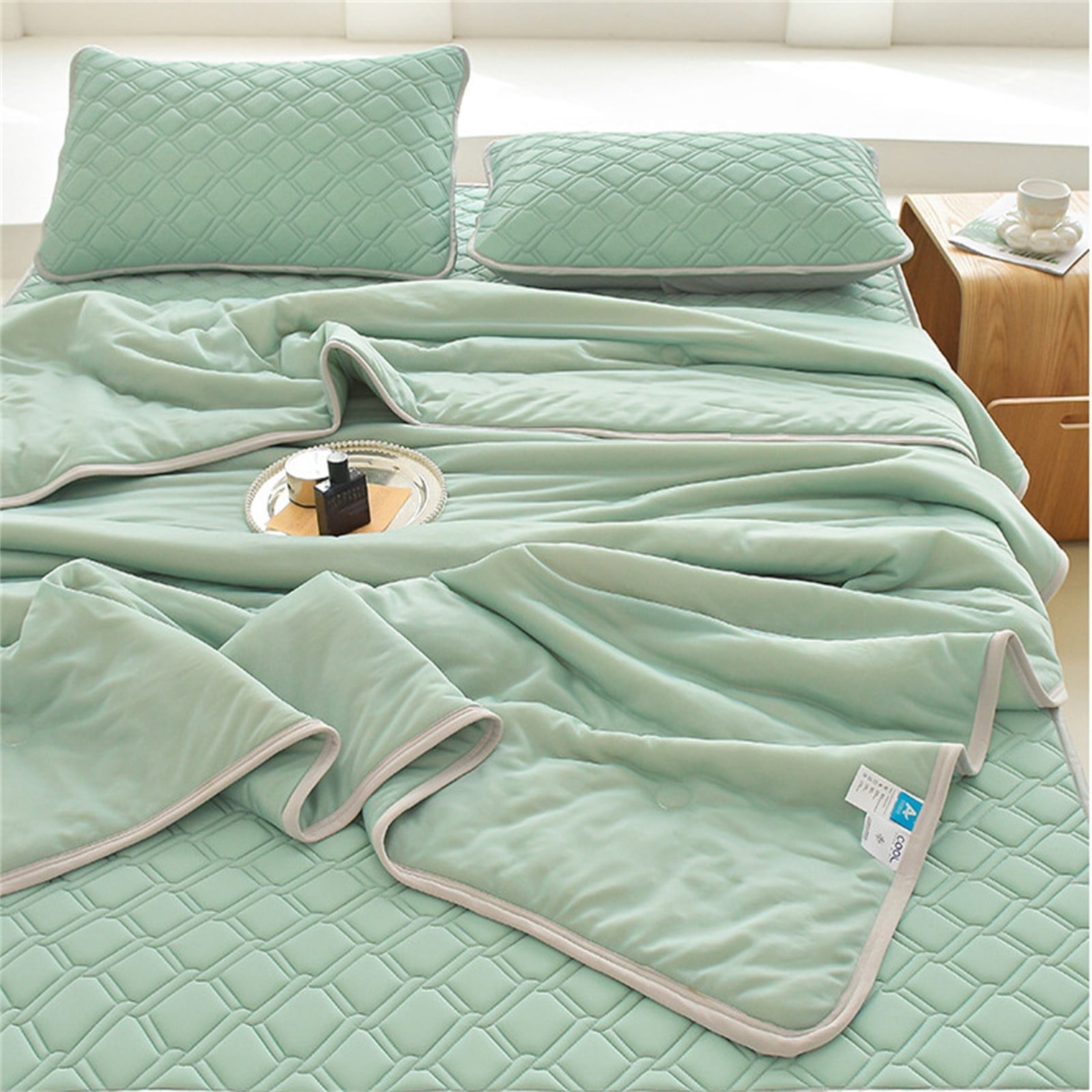 The Air Conditioner Is Covered With 150*200Cm Mint Green|High Grade ...