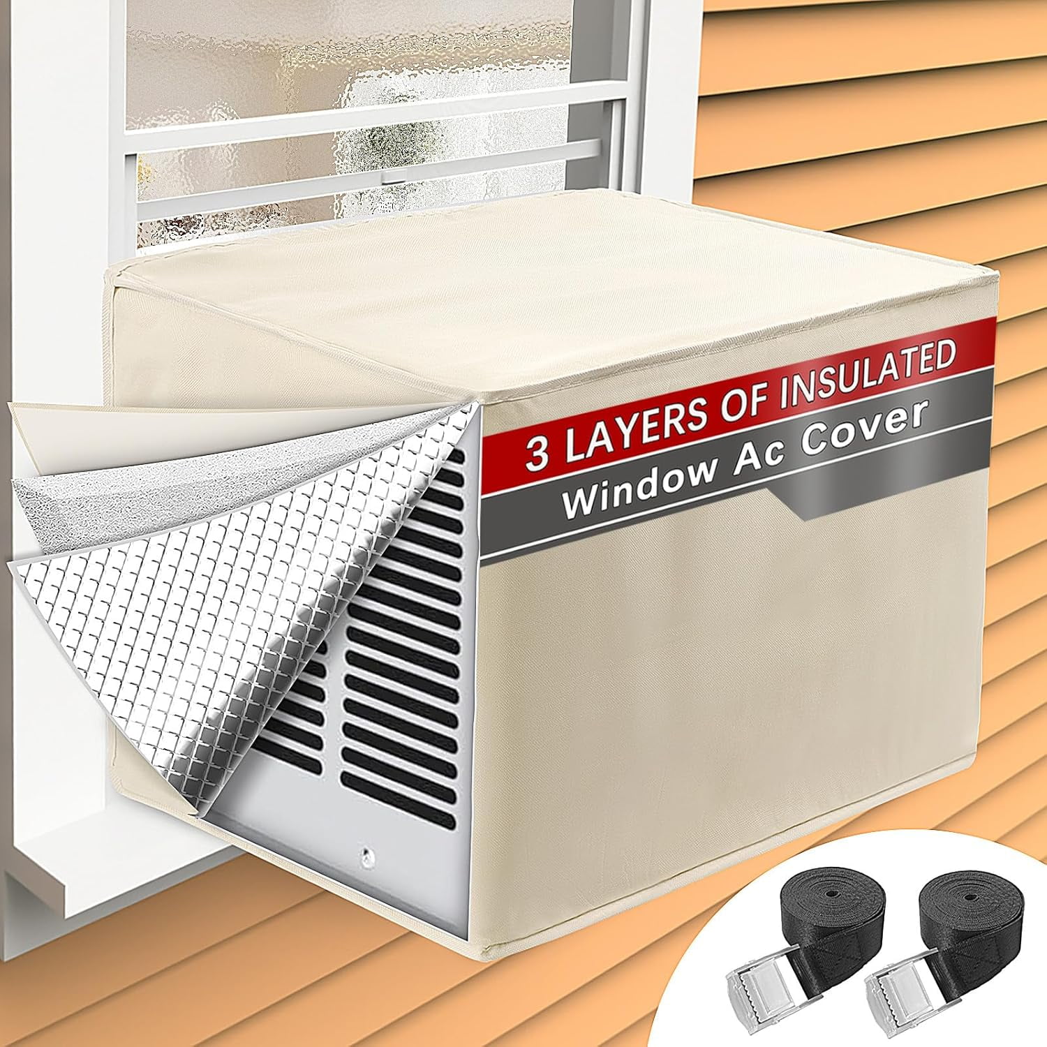 Air Conditioner Covers for Outside, 17"Wx12"Dx13"H Window Air ...