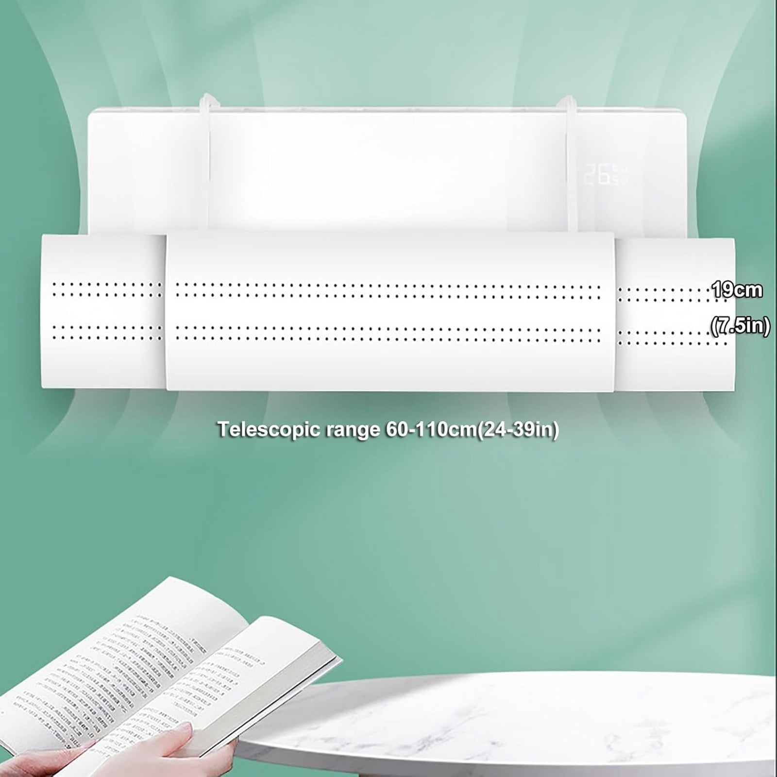 Air Conditioner Deflector Adjustable Confinement Air Deflector Wind ...