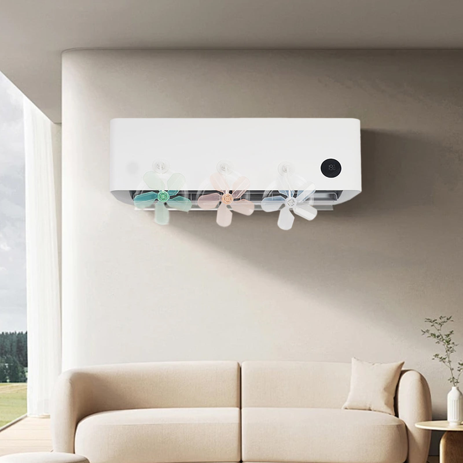 Air Conditioner Deflector Fan, 2025 Adjustable Magnetic Deflector Fan ...