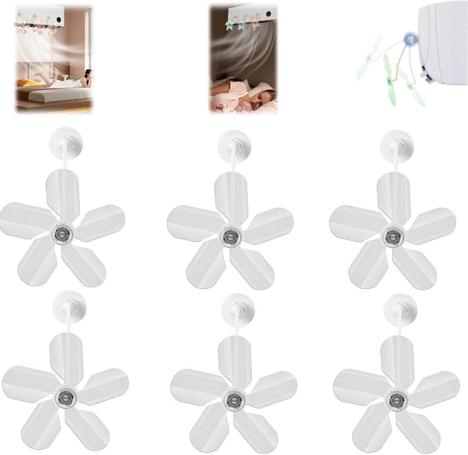 Air Conditioner Deflector Fan, 2025 New Adjustable Air Conditioner ...