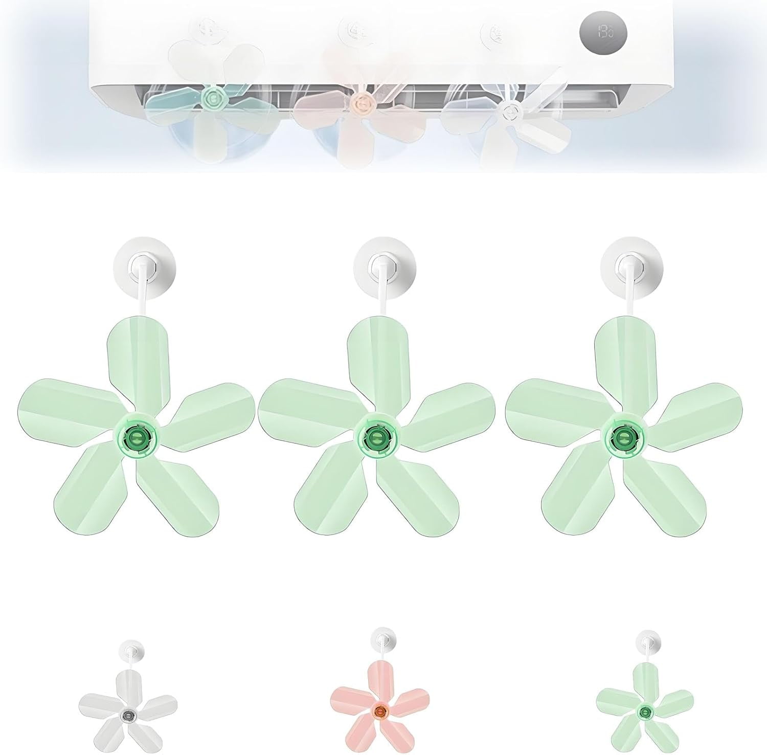 Air Conditioner Deflector Fan, 2025 New Adjustable Magnetic Deflector ...