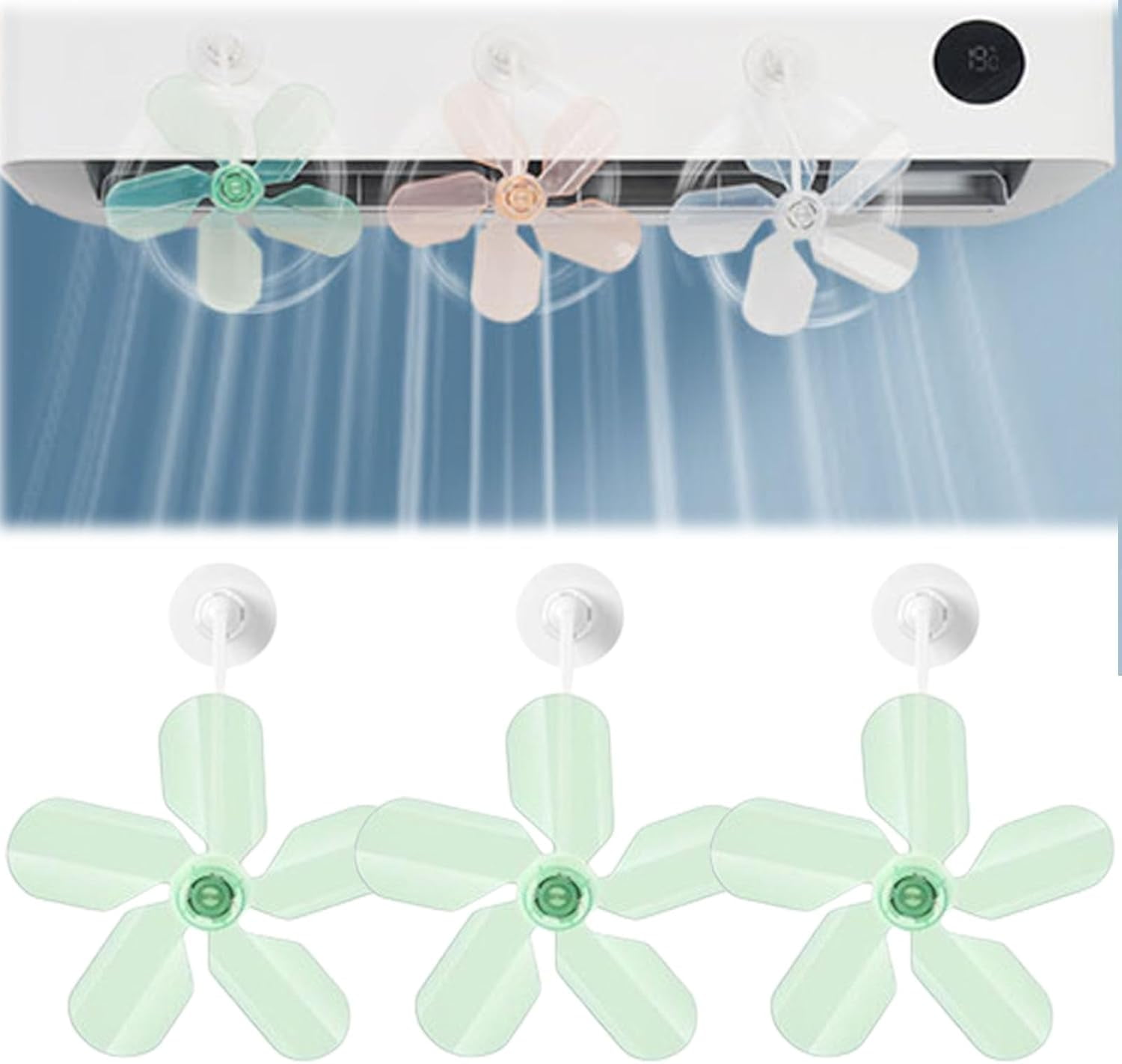Air Conditioner Deflector Fan, Adjustable Magnetic Deflector Fan ...