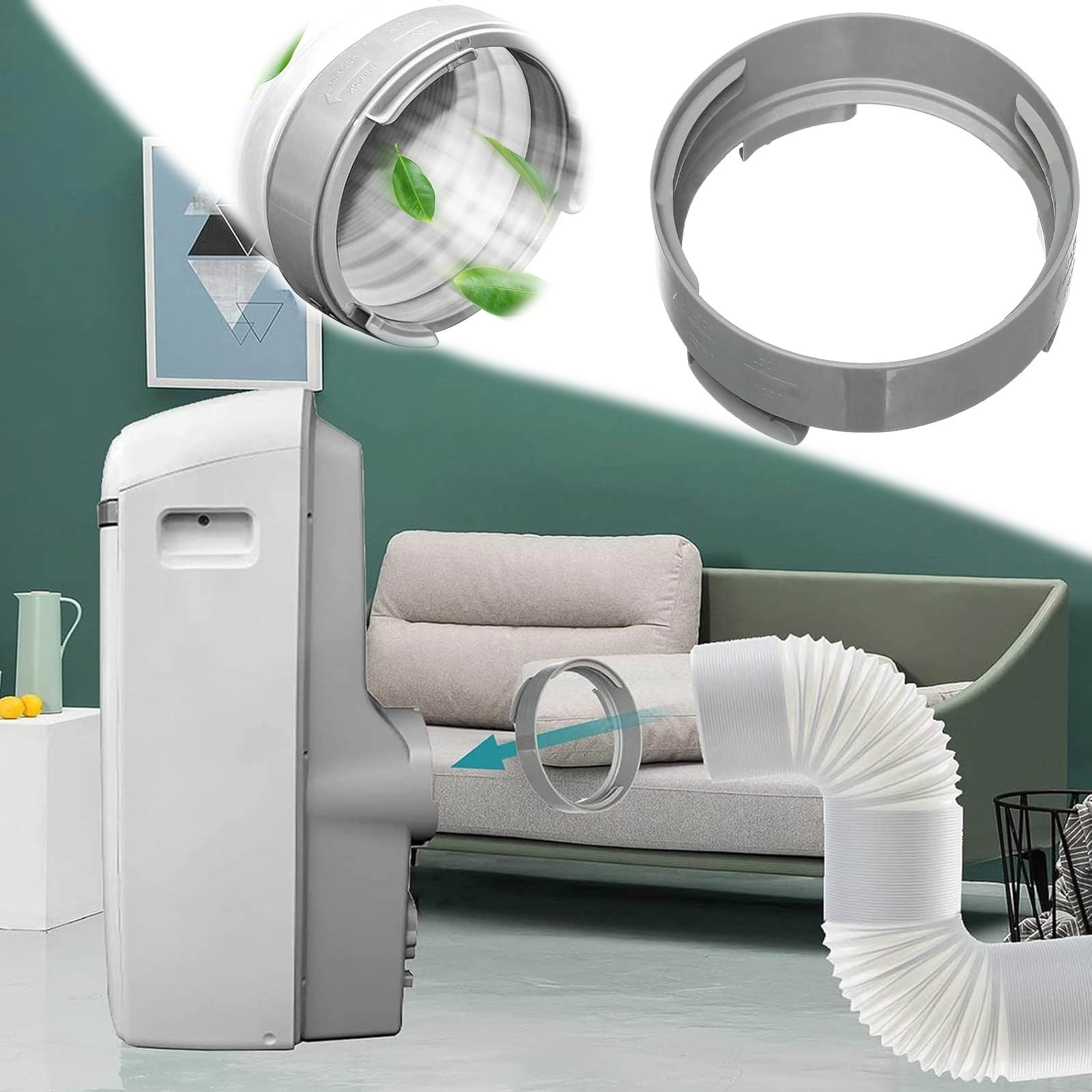 Air Conditioner Exhaust Hose-HVAC Drain Line Kit Furniture Condensate ...