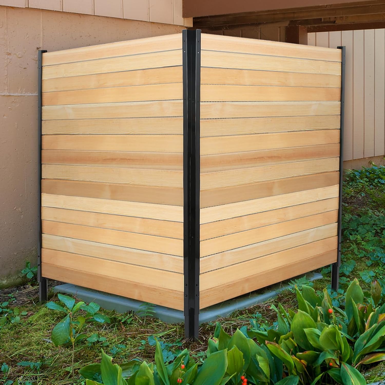 Air Conditioner Fence, 2 Panels 42 "L x 38 "W Fence Privacy Screens, No ...