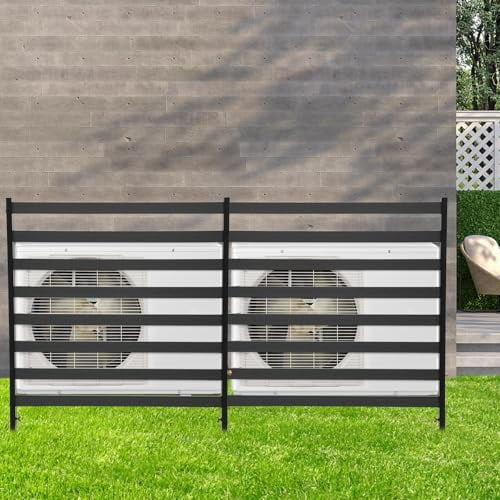 Air Conditioner Fence with Heavy Duty Stakes, 51''H x 39''W Privacy ...