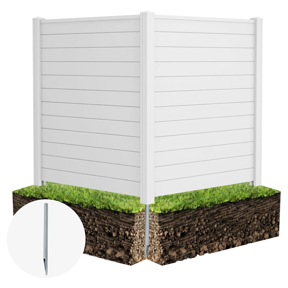 Air Conditioner Fence, Outdoor Privacy Fence Panels with 3 Cuspidal ...