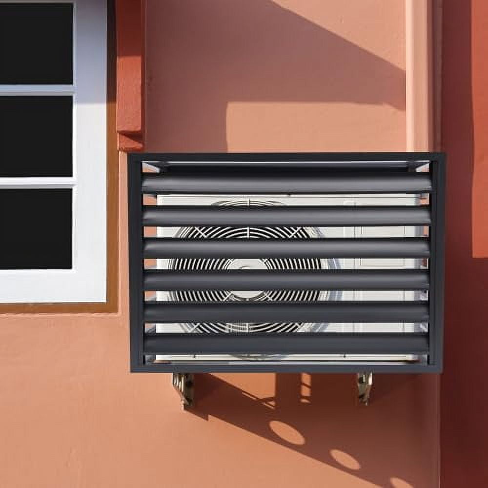 Air Conditioner Fence for Outdoor Units,Free Standing Metal Shutter ...