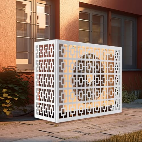 Air Conditioner Fence for Outside, 18" W x 28" H Outdoor Privacy ...