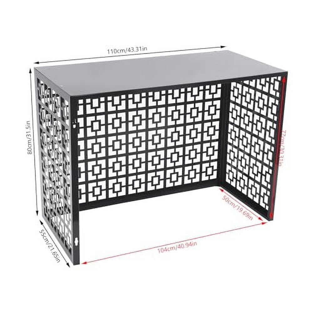 Air Conditioner Fence for Outside, Air Conditioner Privacy Fence 3 ...