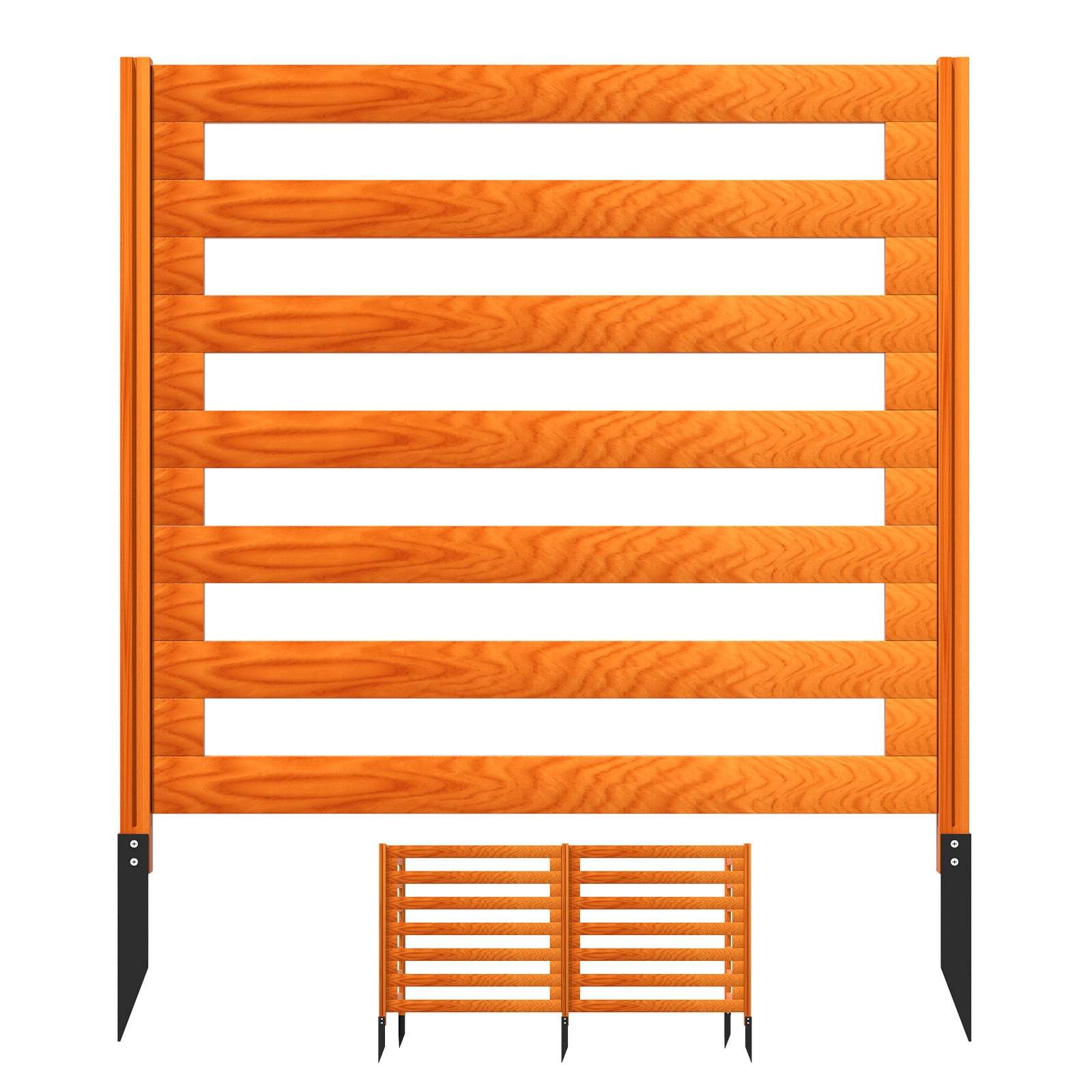 Air Conditioner Fence Panels, Brown Wood 36x36x36 Outdoor Privacy ...