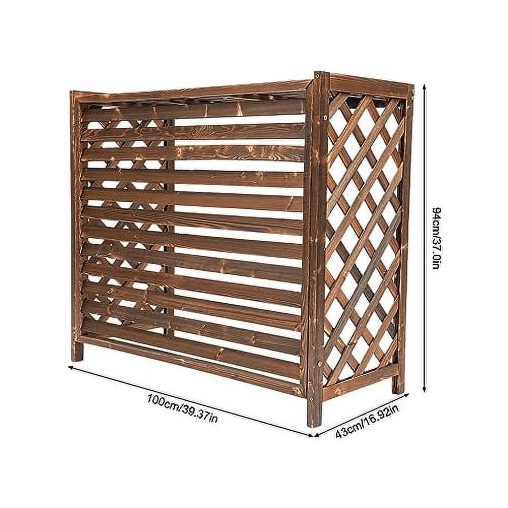 Air Conditioner Fence Panels Outdoor Wooden Air Conditioner Outside ...
